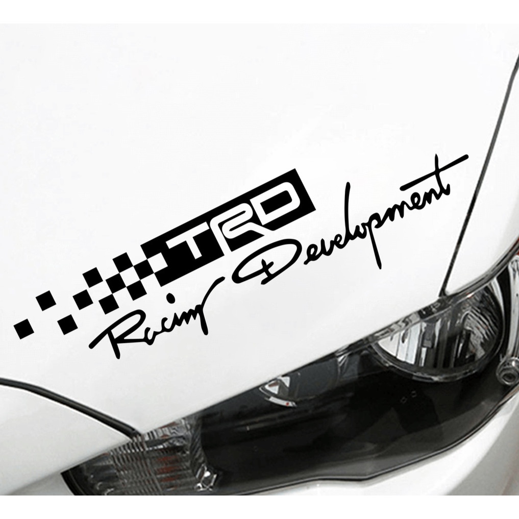 Jual sticker cutting TRD Racing Development body Mobil kap kaca sticker ...