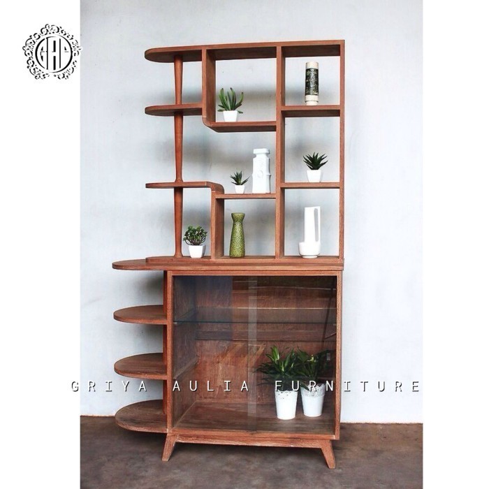 Jual Partisi kayu jati modern bufet kayu jati terbaru | Shopee Indonesia