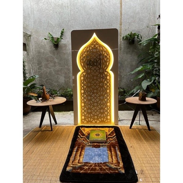 Jual [LUCKY] PROMO Dekorasi mushola rumah/partisi mushola rumah ...