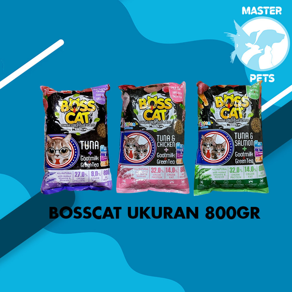 Jual Makanan Kucing Boss Cat Food Adult Kitten 800 Gram Fresh Pack ...
