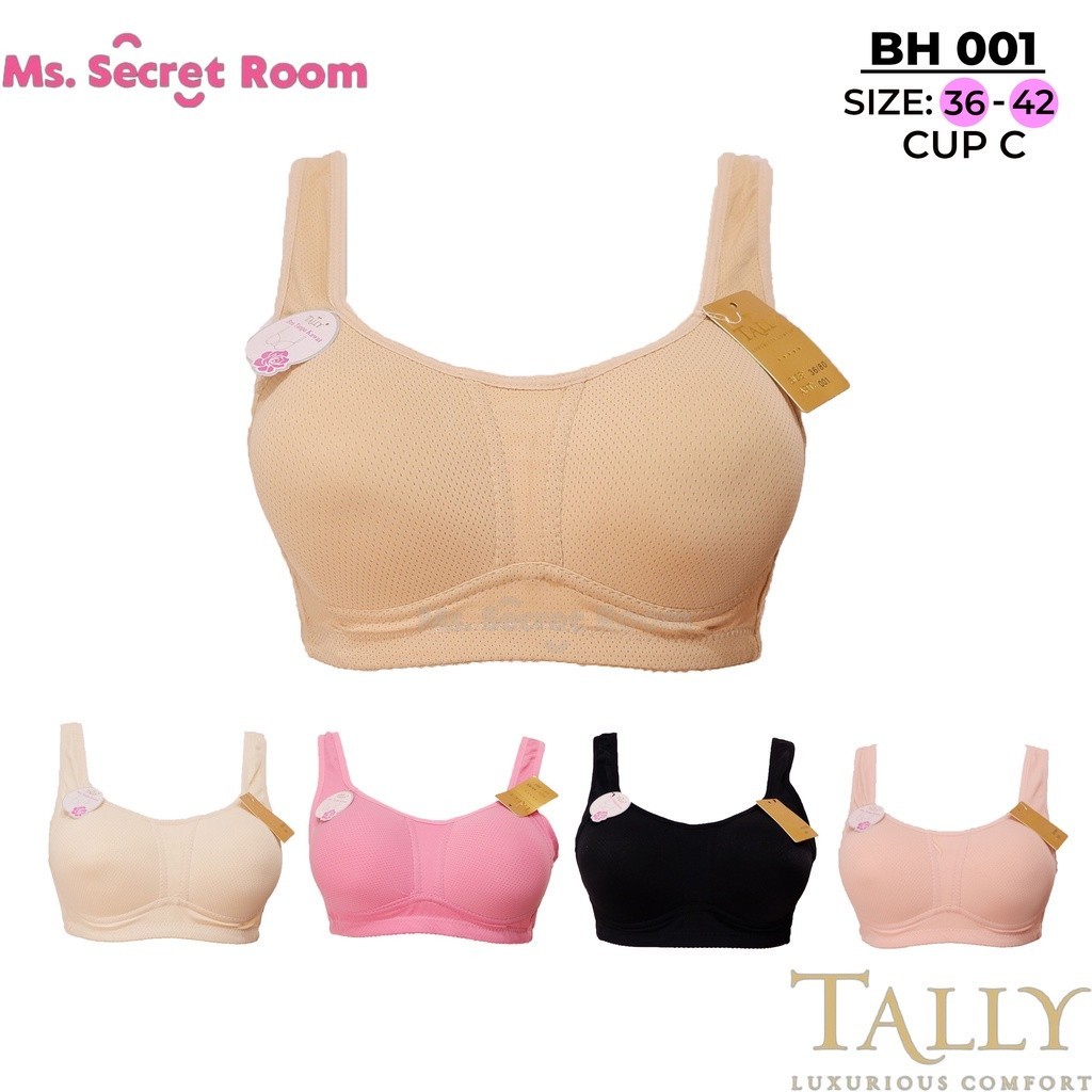 Jual TALLY BRA BH 001 | TANPA KAWAT | BUSA TIPIS | CUP C | FULL CUP | SIZE 36-42 | KAIT 3 ...
