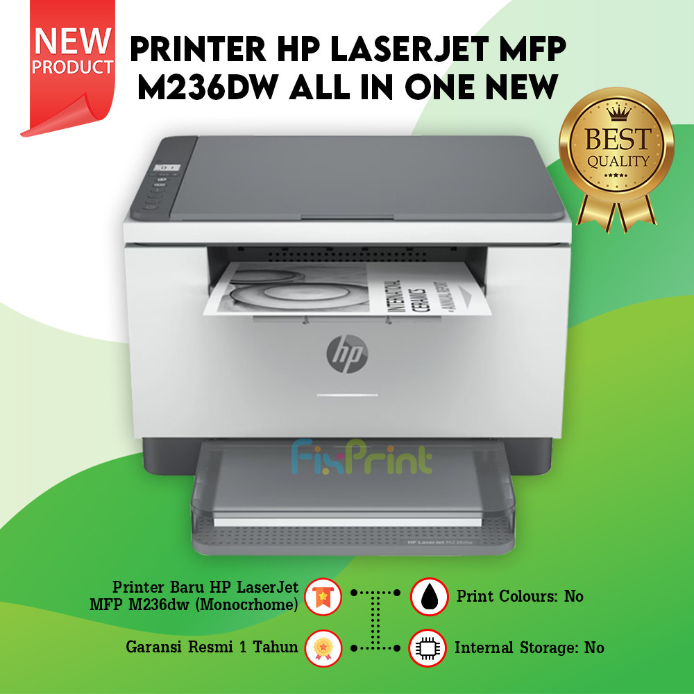 Jual Printer HP MFP M236dw Duplex LaserJet All In One Print Scan Copy ...