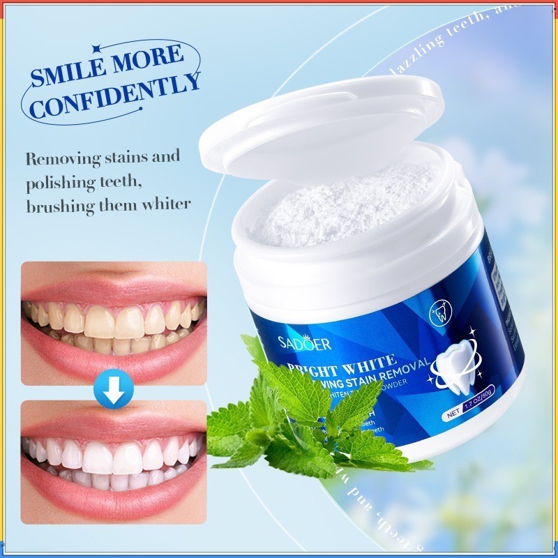 Jual SADOER Teeth Whitening Powder Pemutih Gigi Pasta Gigi Sikat ...