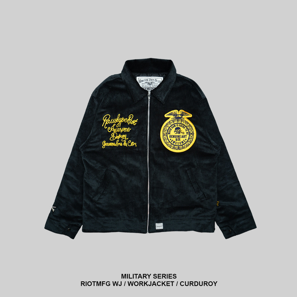 Jual RAWTYPE RIOT MFG Work Jacket - Black | Shopee Indonesia
