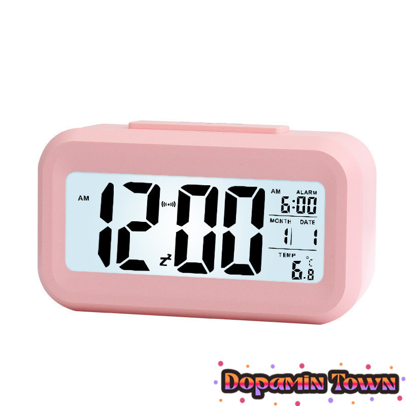 Jual Jam Meja Digital Weker LED Digital Clock Digital Smart Alarm Kotak ...