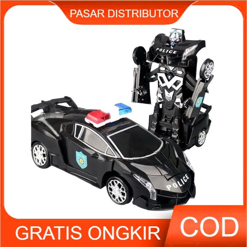 Jual Mainan Anak POLICE VENOM HITAM PUTIH Mainan Mobil Polisi Jadi ...