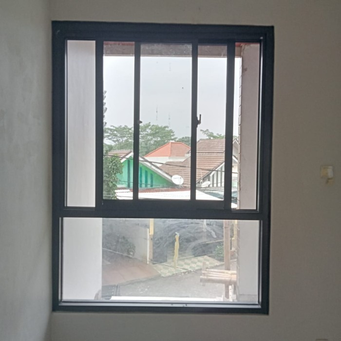 Jual jendela slide alumunium kaca mati minimalis | Shopee Indonesia