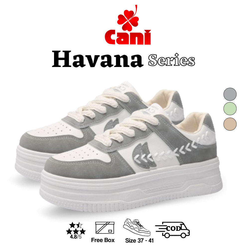 Jual Cani "Free Box" Size (37 -41) Havana Sepatu Sneakers Wanita Kasual ...