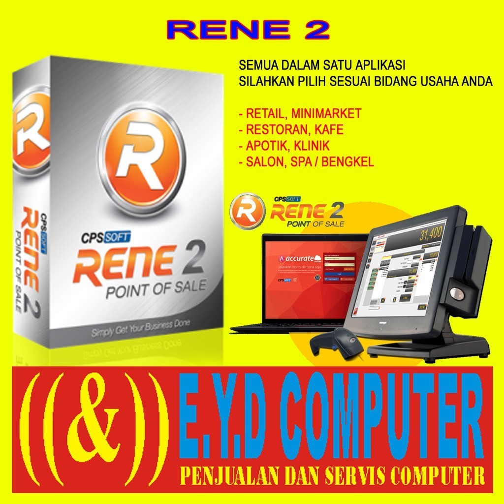 Jual PROGRAM KASIR TOKO RENE2 POS FULL VERSION BANYAK PC SEMUA SOFTWARE ...