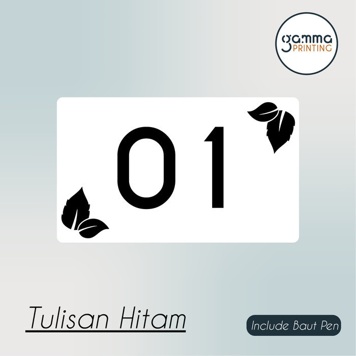 Jual Nomor Kamar Acrylic UV Print Custom / Papan Nomer Kos Hotel Villa ...