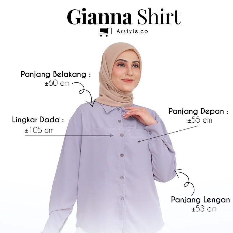 Jual Gianna Shirt / Kemeja Basic / Baju Kemeja Polos | Shopee Indonesia