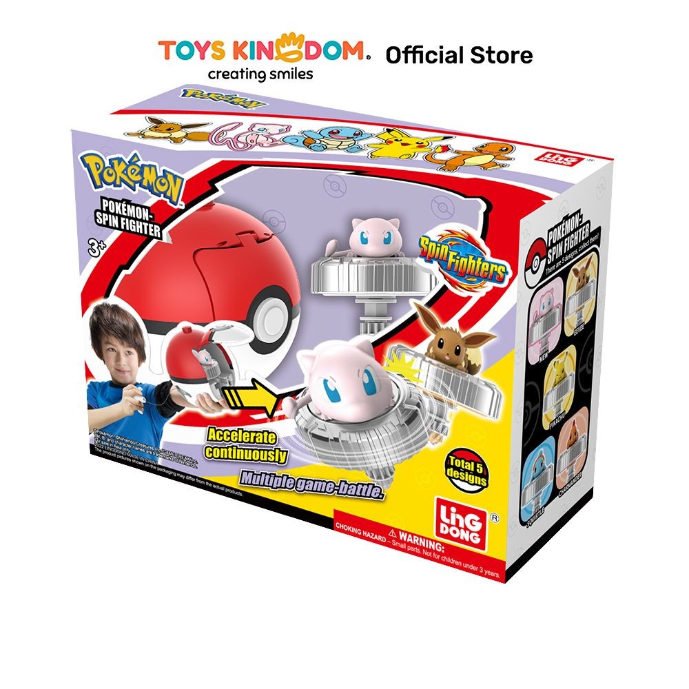 Jual Toys Kingdom Emco Ling Dong Pokemon Spin Fighter Mew - Mix ...
