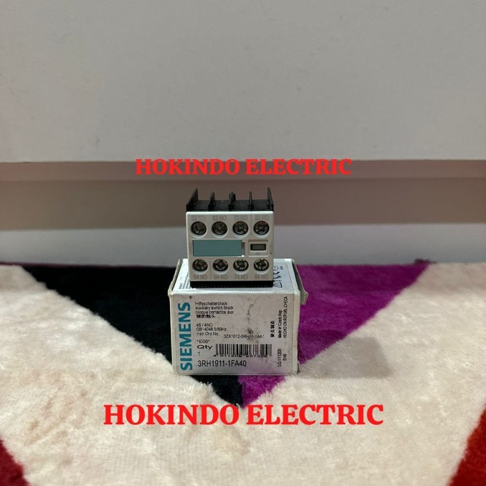 Jual SIEMENS 3RH1911-1FA40 4NO AUXILIARY CONTACTOR SIEMENS 4NO ORIGINAL ...
