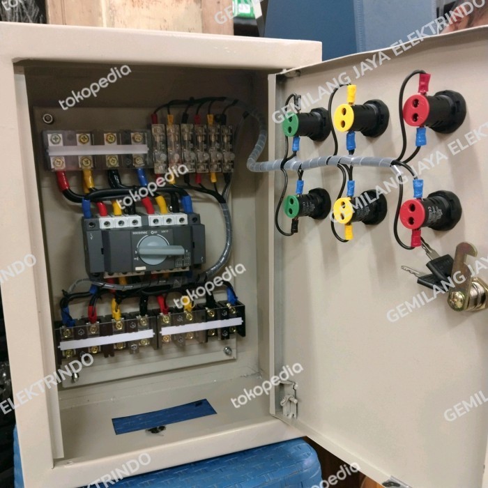 Jual PANEL GENSET+PLN 40A 3P+N 40A COS SOCOMEC 4POLE 40A PENEL PLN ...