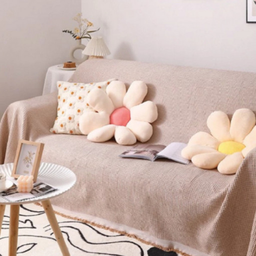 Jual HKP Cover Sofa Selimut Sofa Block Nordic 1 / 2 Seater / Nordic Blanket / Selimut sarung ...