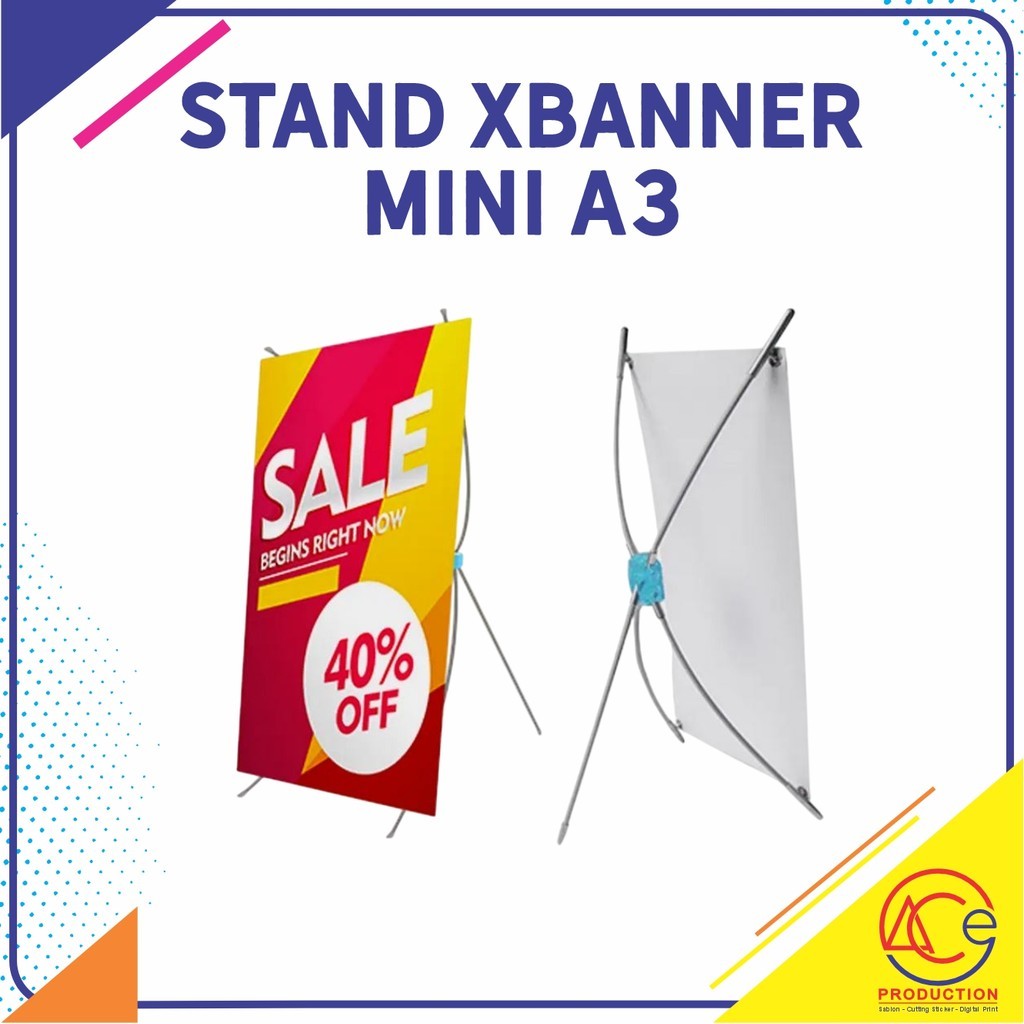 Jual MINI X BANNER A3 - MINI STAND BANNER BERKUALITAS UNTUK EVENT ...