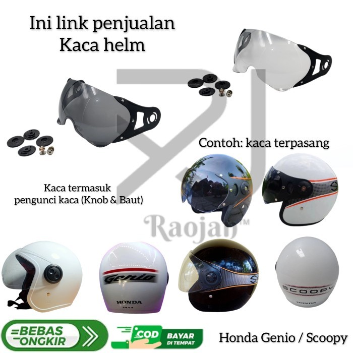 Jual Kaca helm Pilot Honda Genio Visor helm Pilot Honda Scoopy | Shopee ...