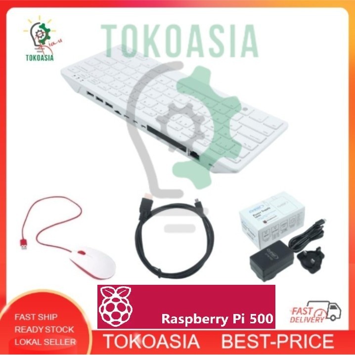 Jual Raspberry Pi 500 Keyboard Computer and Kits Ram 8 GB US layout ...