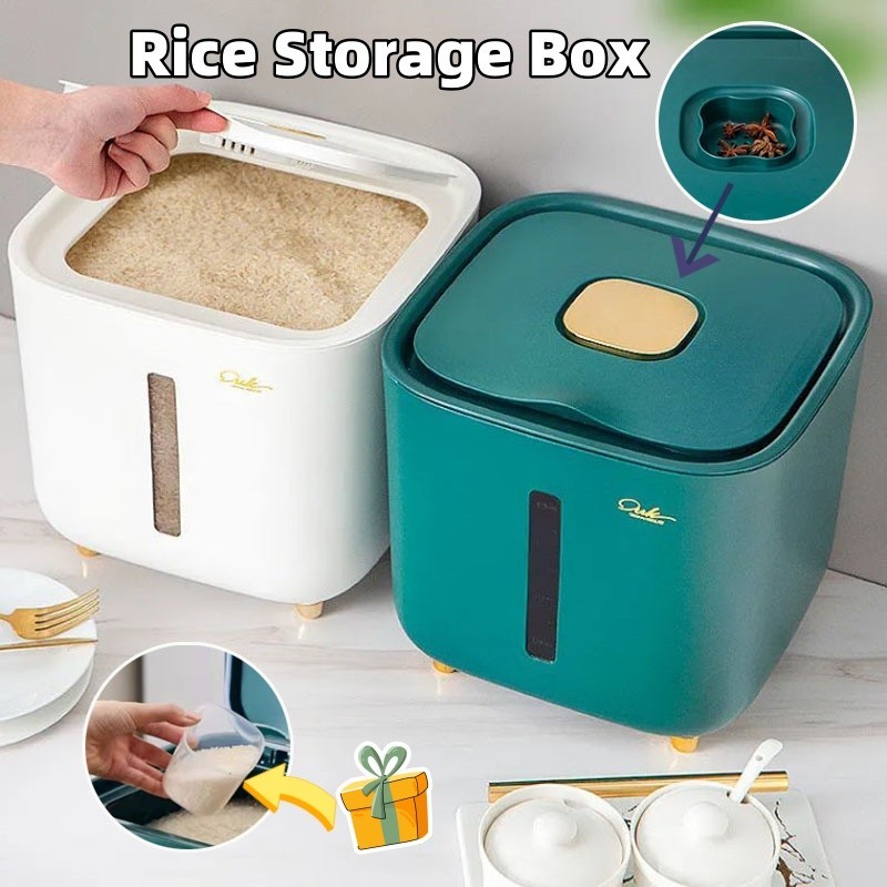 Jual 5/10 KG Rice Storage Box/Tempat Penyimpanan Beras / Angola ...