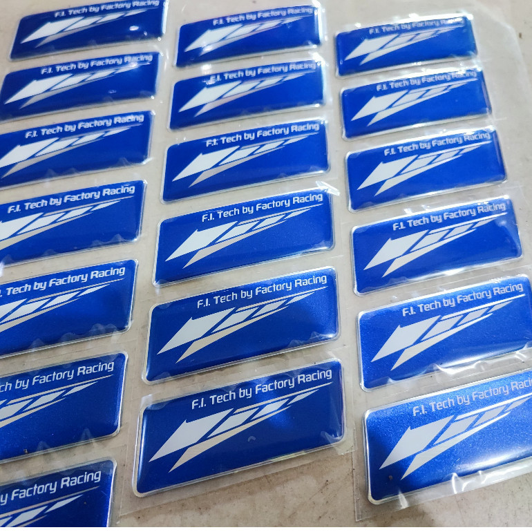 Jual stiker emblem sticker FI tech by factory racing F1 tech original ...