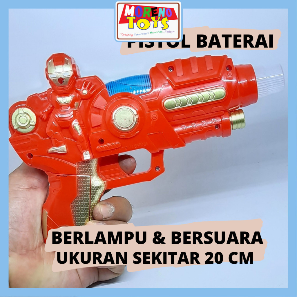 Jual Mainan Anak Pistol Baling Laser LED Tembak Tembakan Nyala Lampu ...