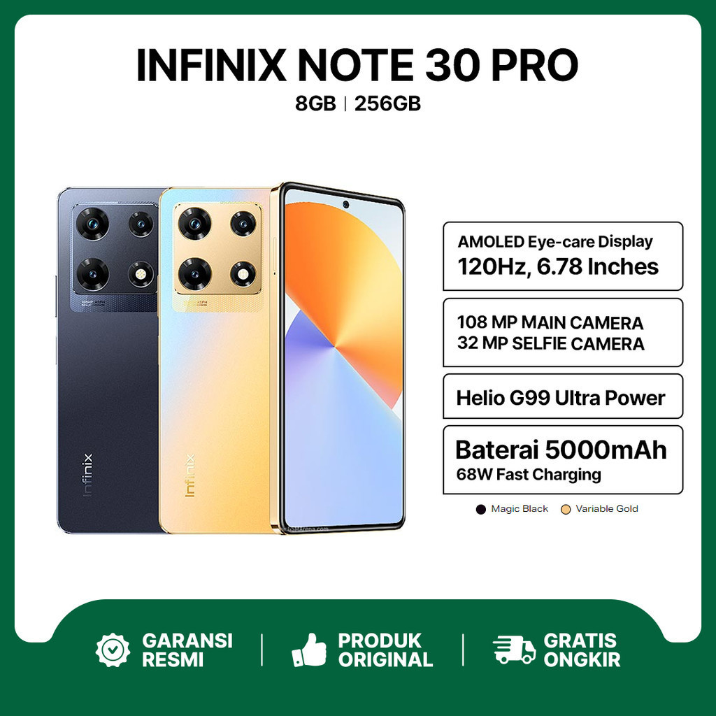 Jual INFINIX NOTE 30 PRO - GARANSI RESMI | Shopee Indonesia