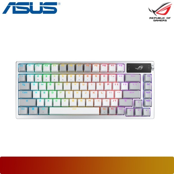 Jual ASUS ROG Azoth 75 Moonlight White Wireless DIY Custom Gaming ...