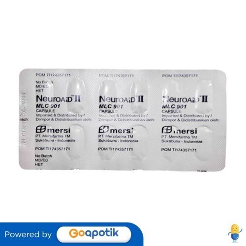 Jual Neuroaid Ii Mlc 901 Box 60 Kapsul | Shopee Indonesia