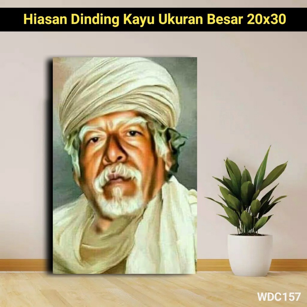 Jual HIASAN DINDING KAYU HABIB SYEKHON WAN SYEKHON / POSTER WAN SEHON ...