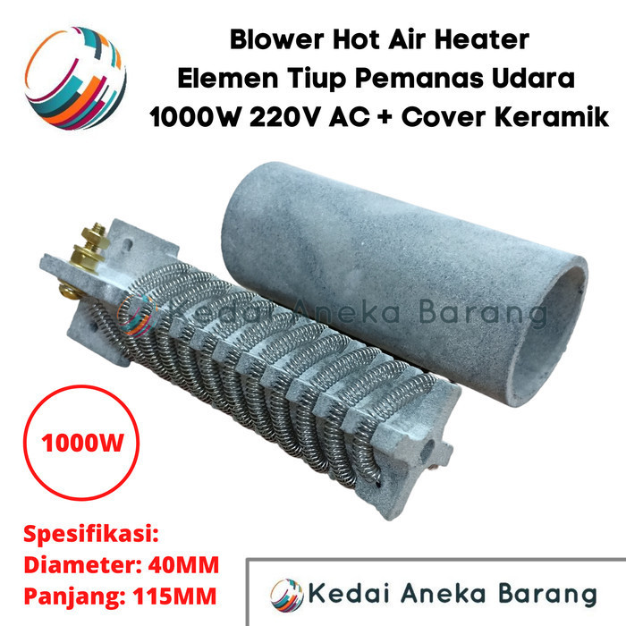 Jual Blower Air Heater Tiup Element Elemen Pemanas Udara 220V 1000W ...
