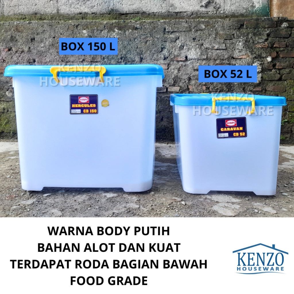 Jual CB 52 Liter SHINPO Container Box Storage Box Kontainer Shinpo ...