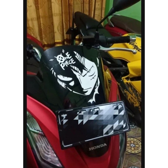 Jual STIKER VISOR STIKER LUFFY ONE PIECE CUTTING STIKER MOTOR VARIASI ...