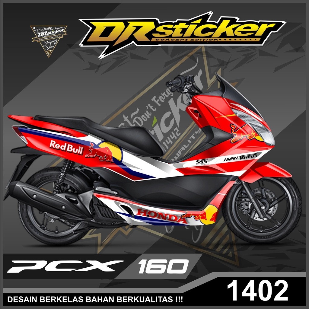 Jual Dekal Sticker PCX 160 Full Body sticker Skotlet PCX Desain Racing ...