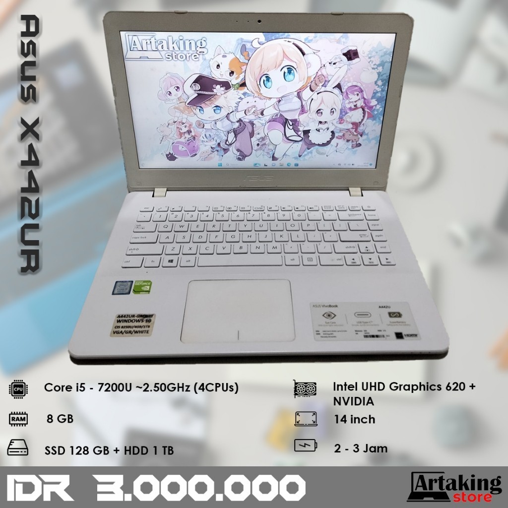 Jual Laptop Gaming - Asus X442UR - Core i5 - Ram 8 Giga | Shopee Indonesia
