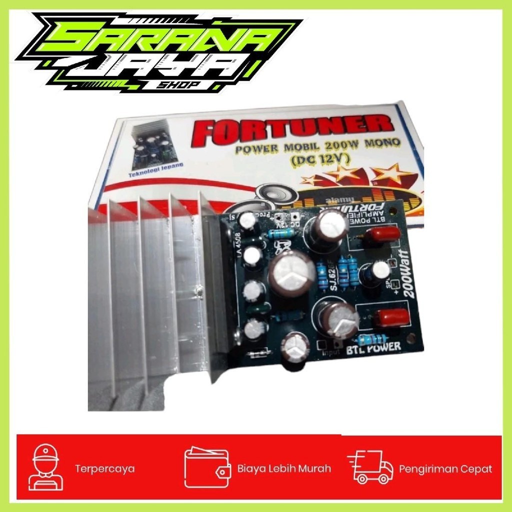 Jual KIT POWER Amplifier MOBIL BTL 200 WATT DC 12 V FORTUNER | Shopee ...