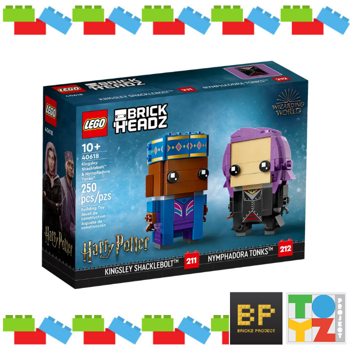 Jual Lego 40618 Brickheadz - Kingsley Shacklebolt & Nymphadora Tonks ...