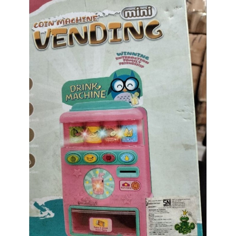 Jual promo COD mainan vending machine minuman soft drink mesin penjual ...