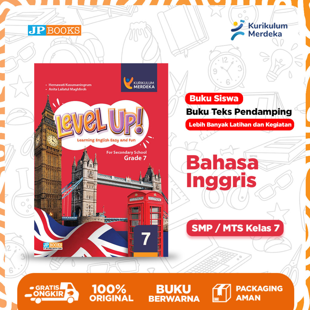 Jual JP Books – Buku Teks Siswa Pendamping Kurmer Sekolah Bahasa Inggris SMP Kelas 7 - Kurikulum ...