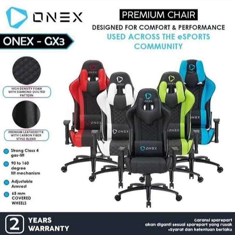 Jual ONEX GX3 Premium Gaming Chair Original | Shopee Indonesia