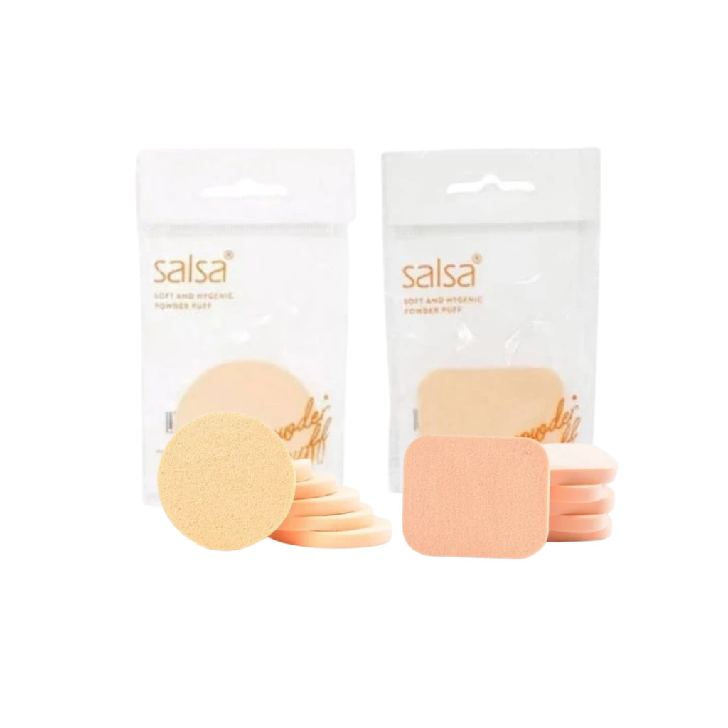 Jual Najmia - SALSA Sponge Bedak Bulat & Persegi | Puff spons tepuk ...