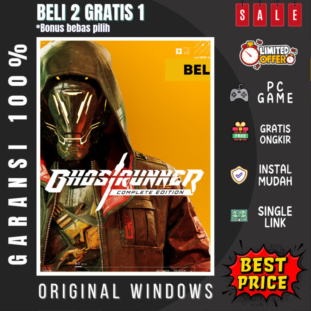 Jual GHOSTRUNNER COMPLETE BUNDLE - GAME PC - GAME LAPTOP - PC GAMES - BELI 2 GRATIS 1 - ORIGINAL ...