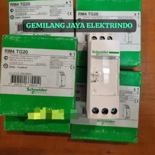 Jual SCHNEIDER RM4TG20 3 PHASE VOLTAGE MONITORING RELAY ZELIO-CONTROL ...