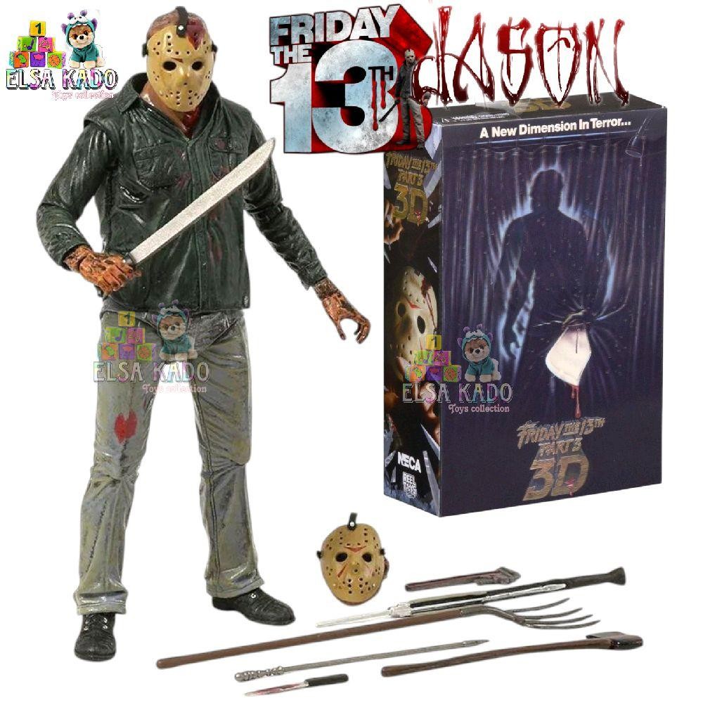 Jual Action Figure Neca Jason Friday The 13Th Part 3 3D Version 17cm ...