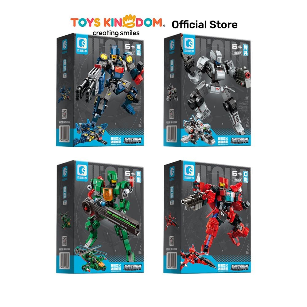 Jual Toys Kingdom Sembo Block Steel Mecha Robot Series Random toy kids ...