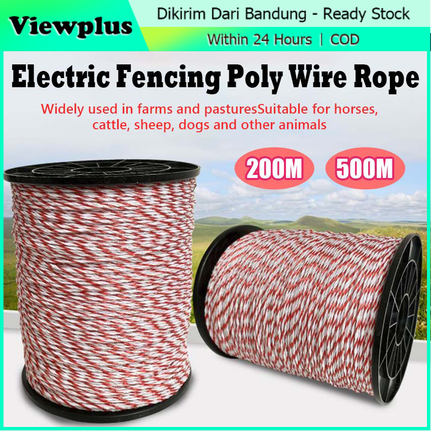 Jual 500M Kawat Pagar Kandang Listrik Polytwire diameter 2mm / Kawat ...