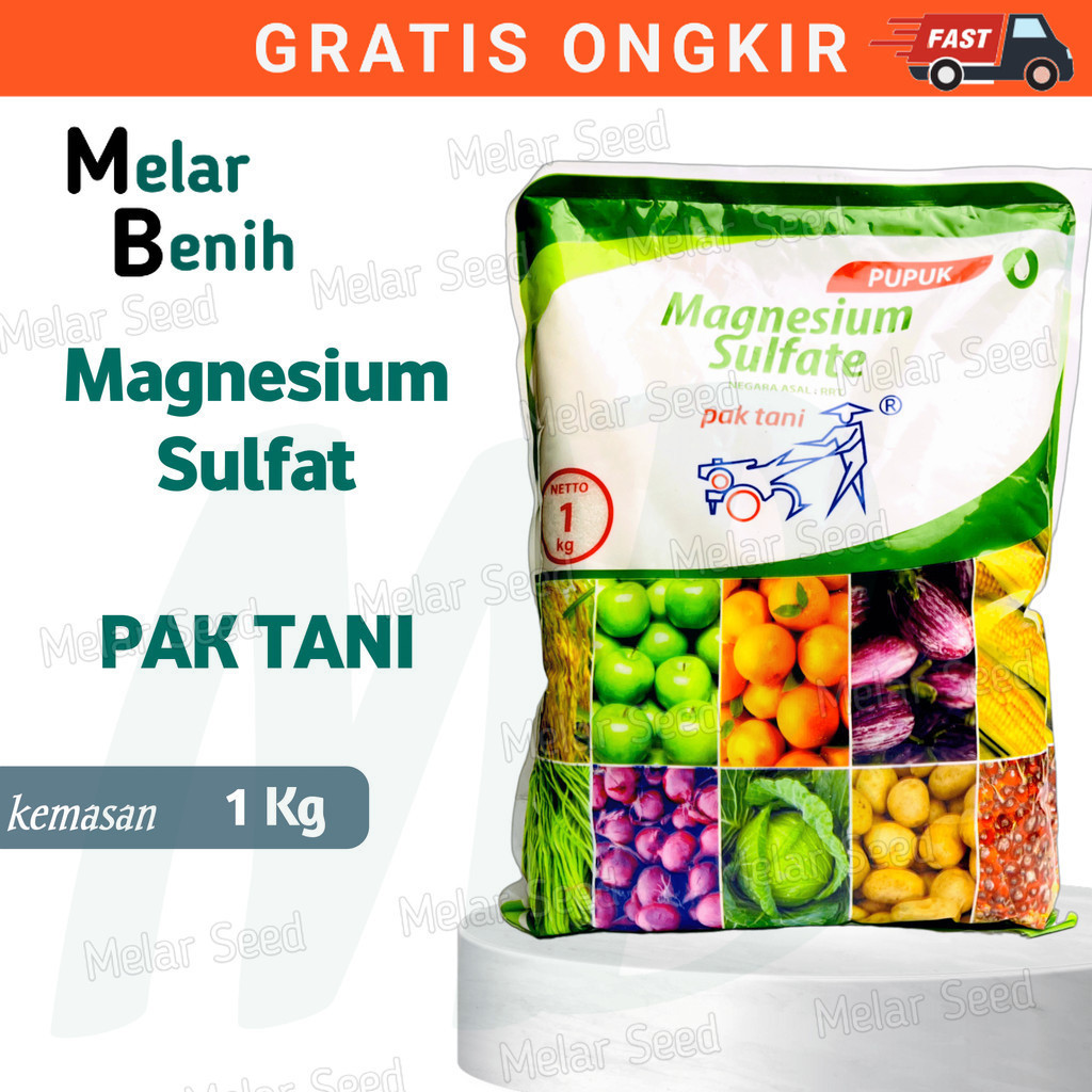 Jual Melar Seed PUPUK MAGNESIUM SULFATE KEMASAN 1 KG PAK TANI ORIGINAL ...