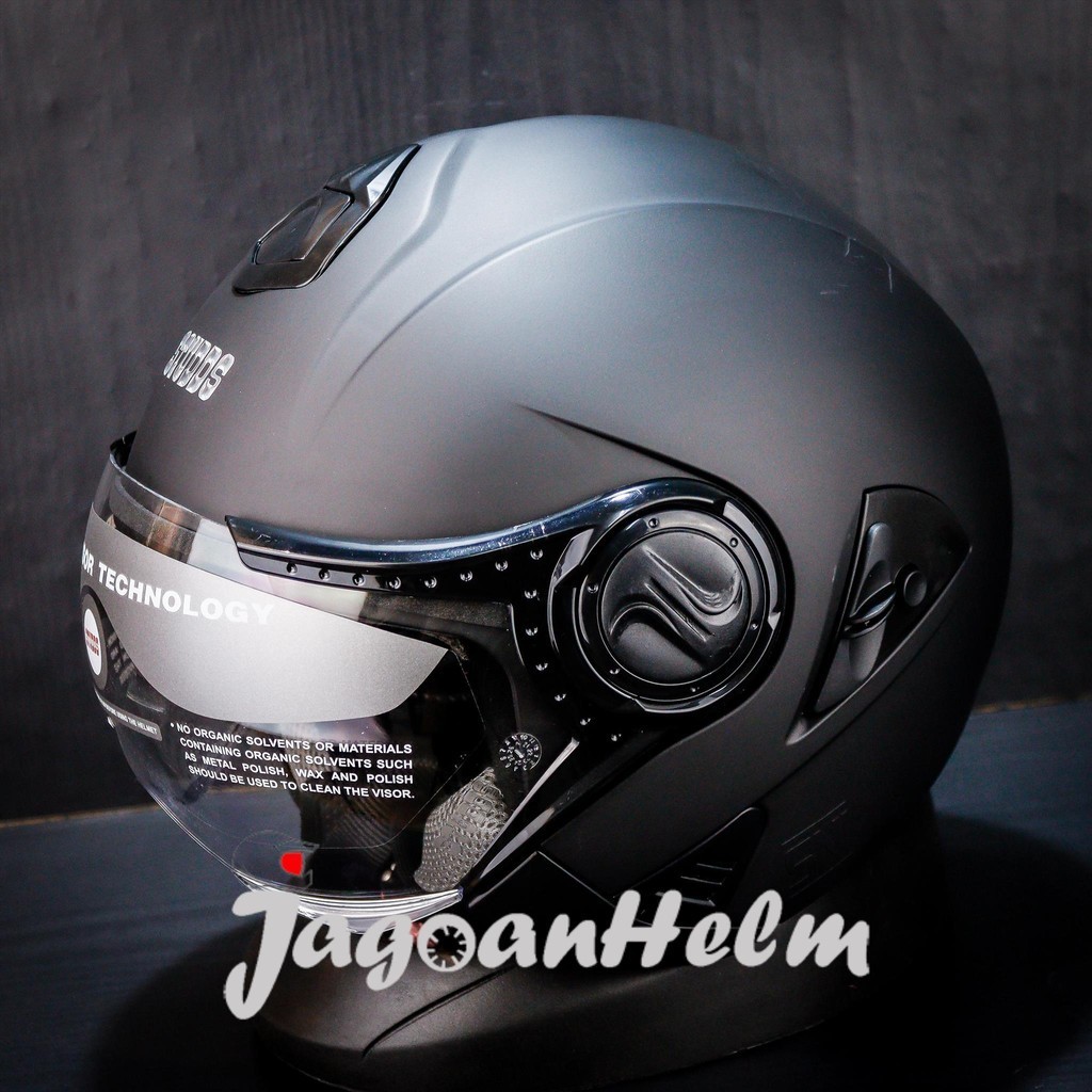 Jual STUDDS HELM DOWNTOWN OF SOLID | BLACK DOFF | DOUBLE VISOR | Shopee ...