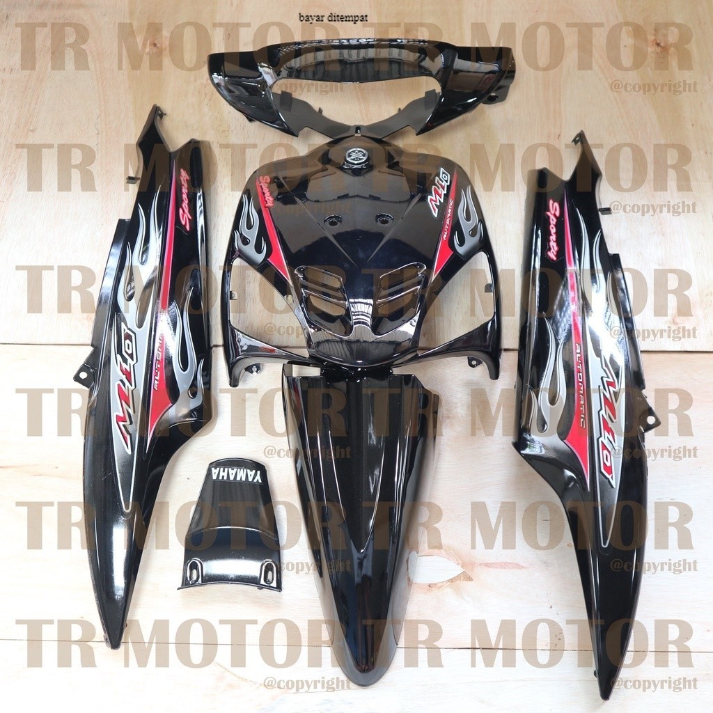 Jual beli yuk Body Mio Sporty Full Set 2006 Hitam Body Halus Mio Sporty ...