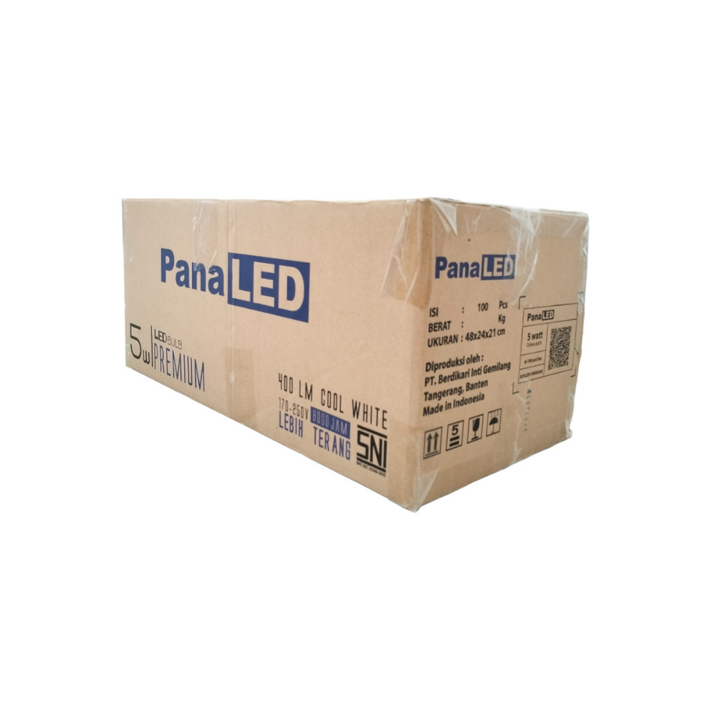 Jual Lampu LED Panaled Premium 5 W Watt 1 Dus Kardus Karton Koli isi ...