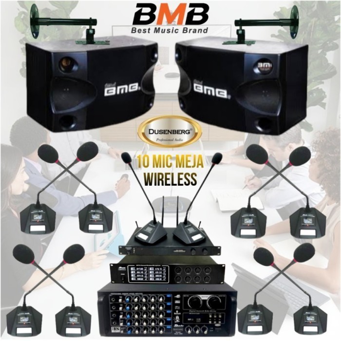 Jual Grosir Paket Mic Conference 10 Mic Meja Wireless Dusenberg, Sound ...